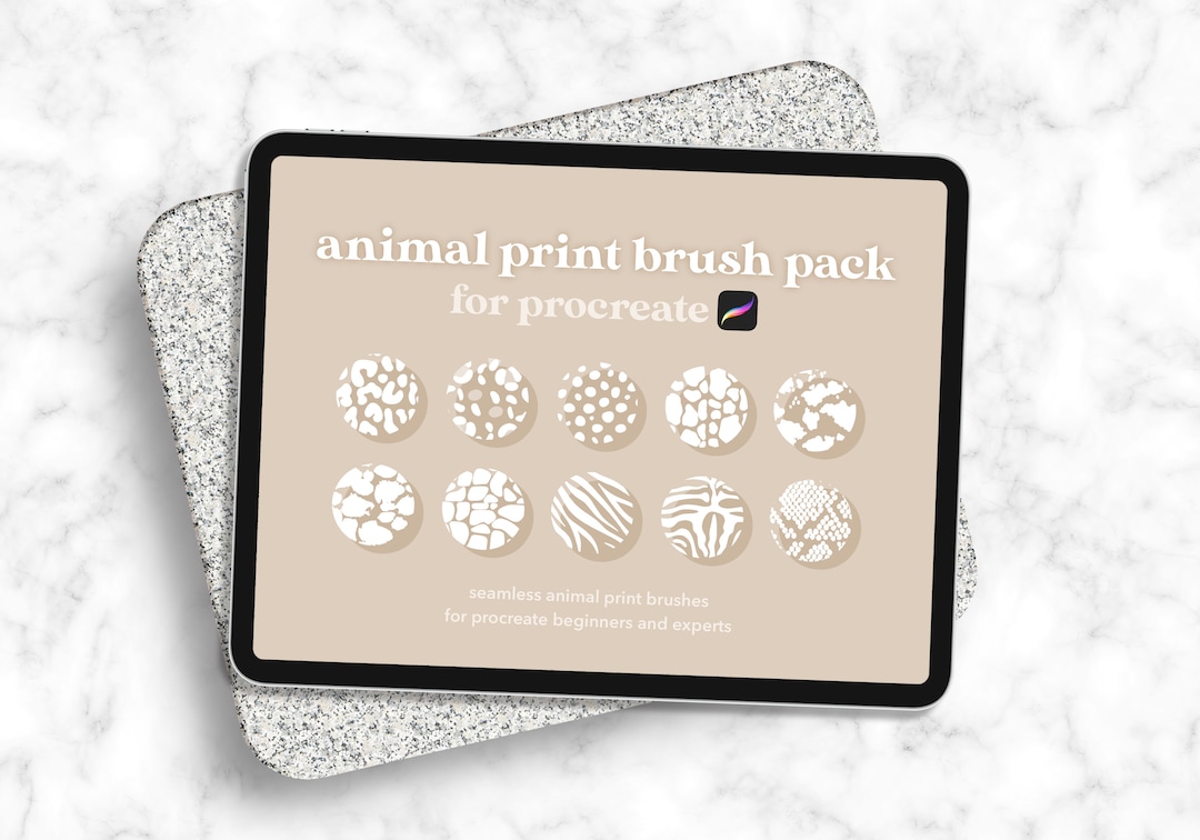Procreate Animal Print Brush Set, Pattern Brushes, Basic Brushes ...