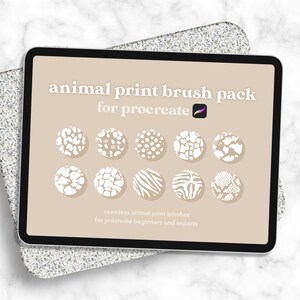 Procreate Animal Print Brush Set, Pattern Brushes, Basic Brushes ...