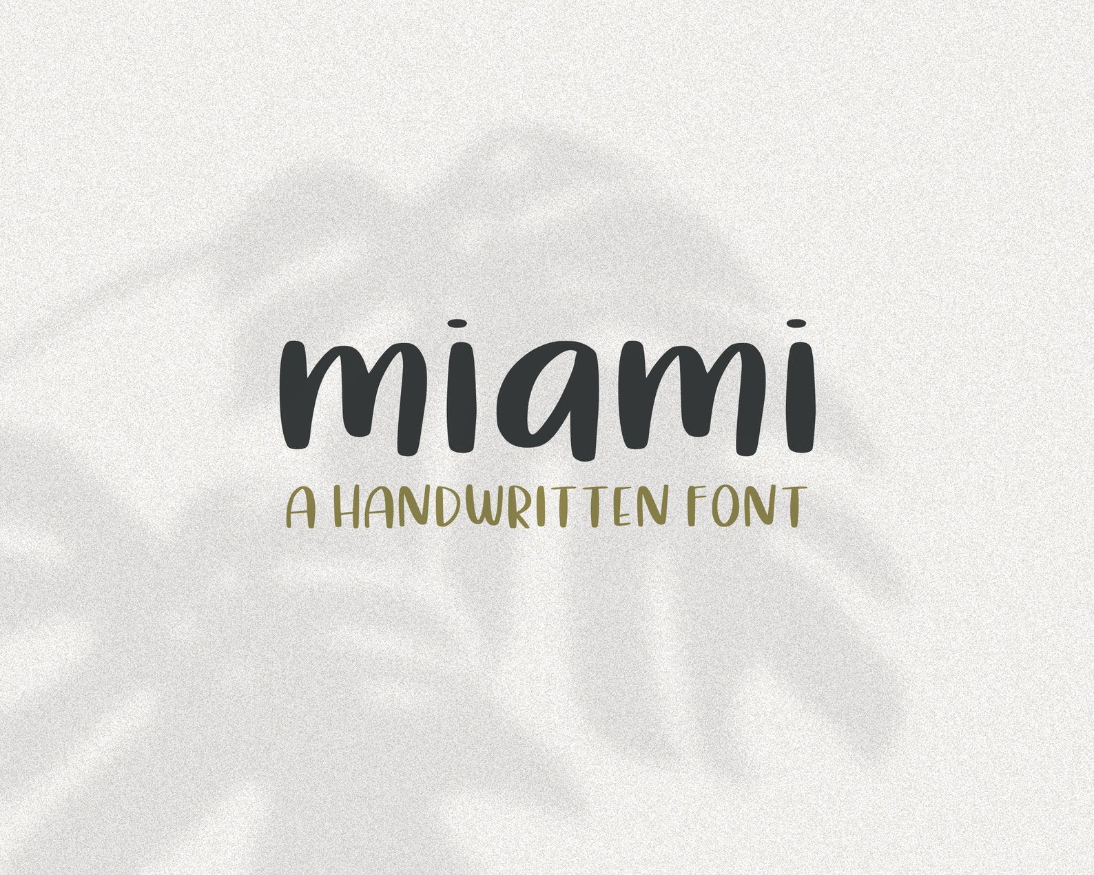 Miami Font Digital Font Download Handwritten Font Font for - Etsy