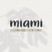 Miami Font, Digital Font Download, Handwritten Font, Font for Procreate ...