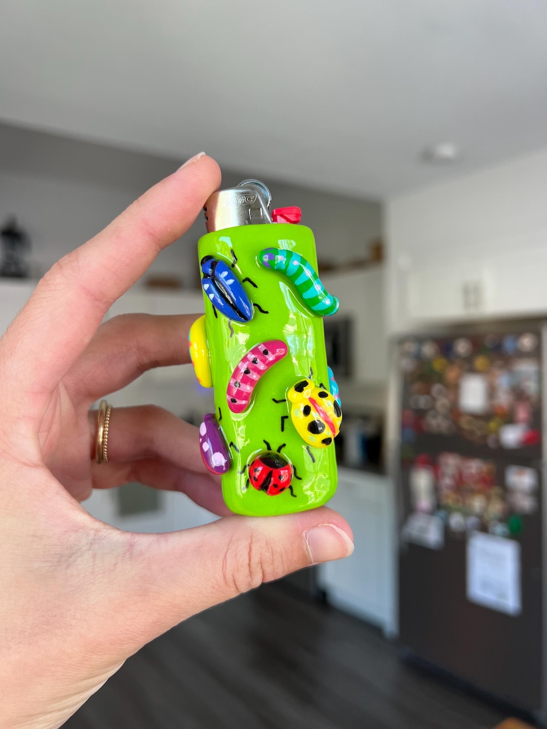 Custom Lighter Case | Handmade Polymer Clay Charm Lighter Case ...