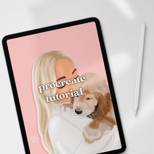 Procreate Digital Illustration Tutorial Bundle Portrait - Etsy