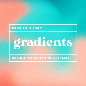 Sky gradients sky backgrounds sunset holographic gradient | Etsy