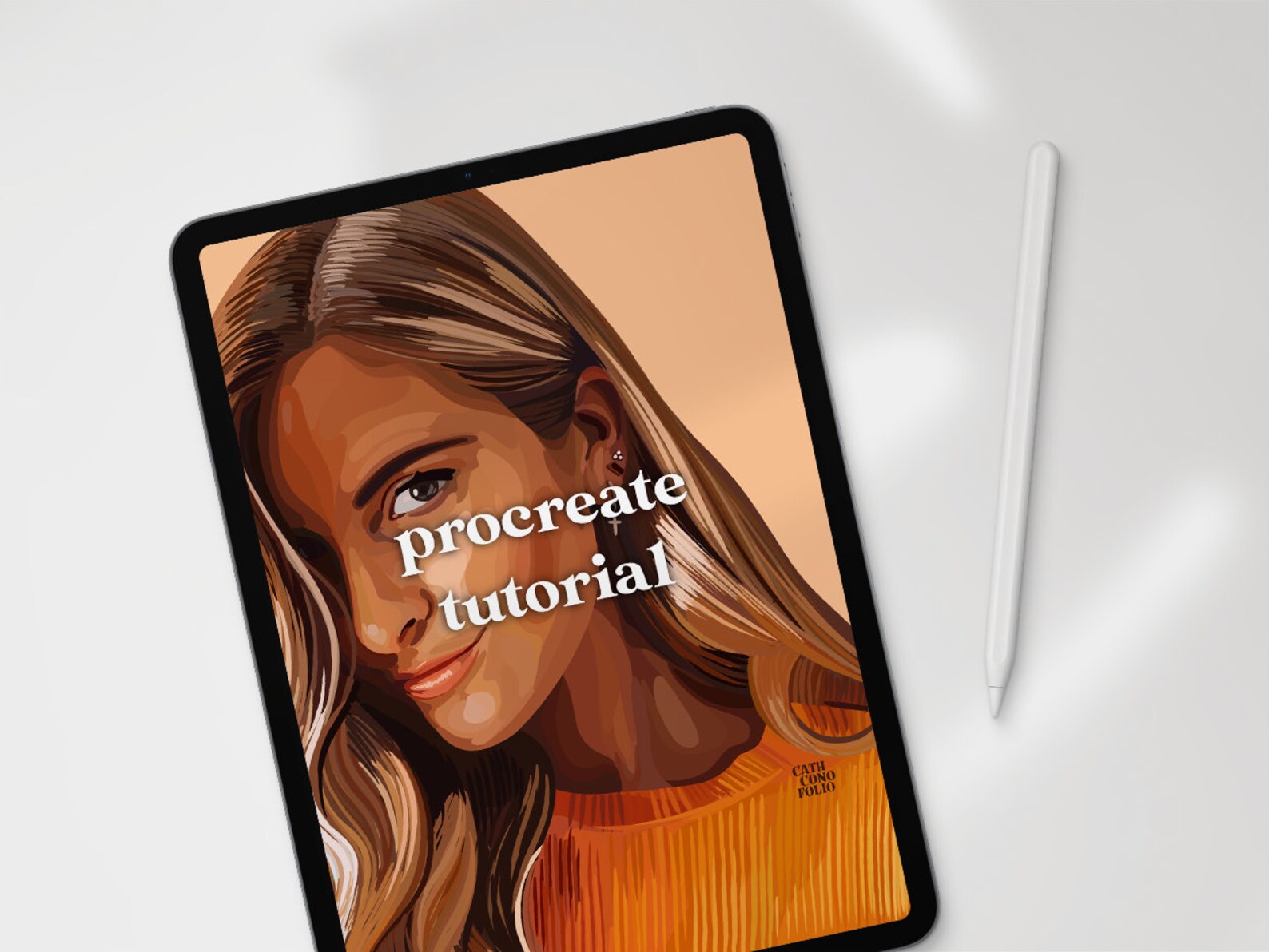 Procreate Digital Art Illustration Portrait Tutorial How to - Etsy