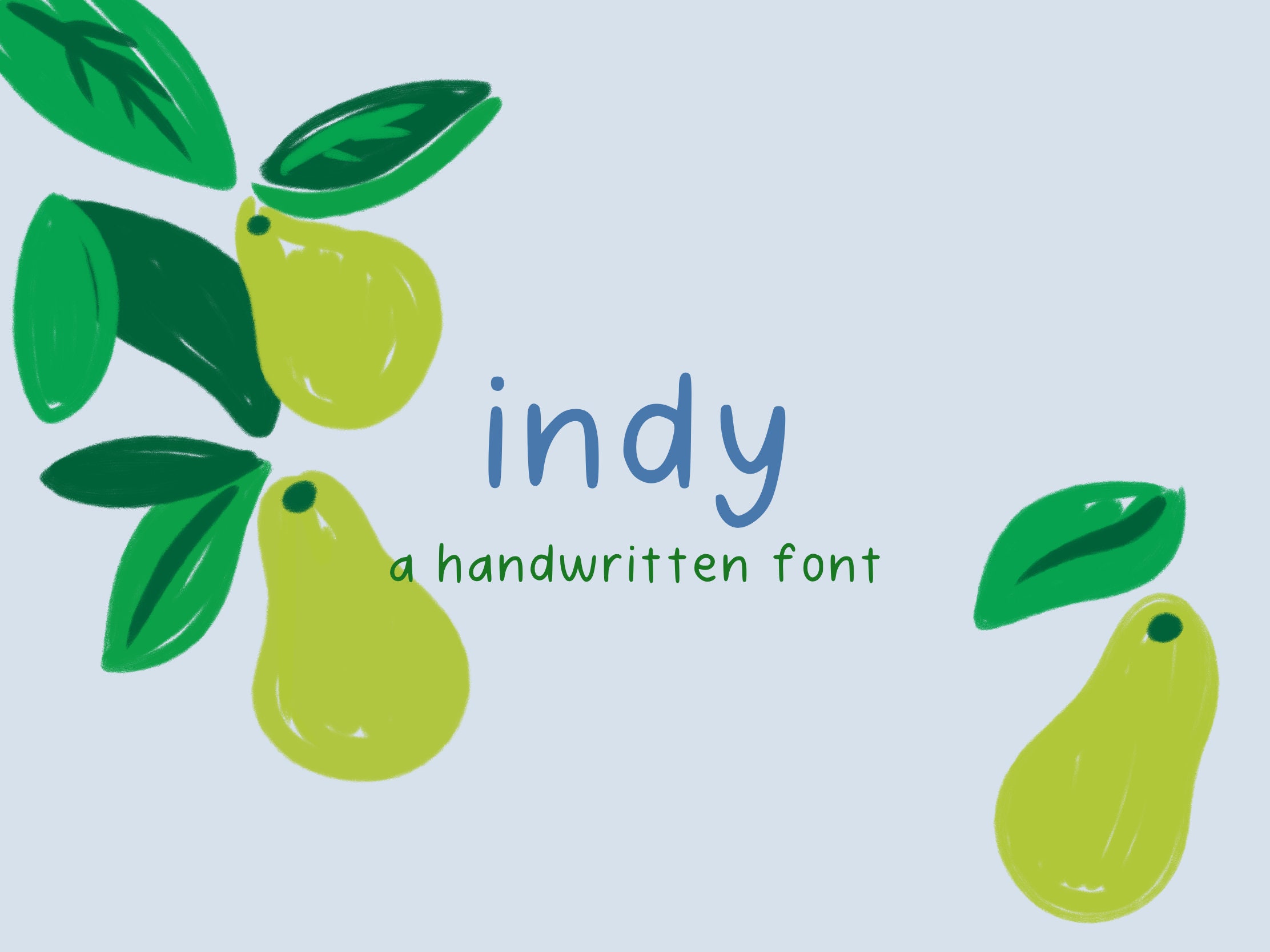 Indy Handwritten Font Digital Download Cricut Procreate | Etsy