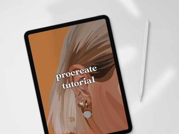 Procreate Digital Art Illustration Portrait Tutorial How to - Etsy