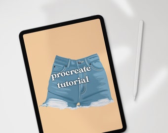 Procreate Digital Art Illustration Clothing Tutorial How to | Etsy