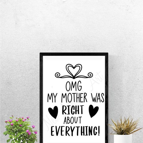 Omg Mom Was Right Svg - Etsy