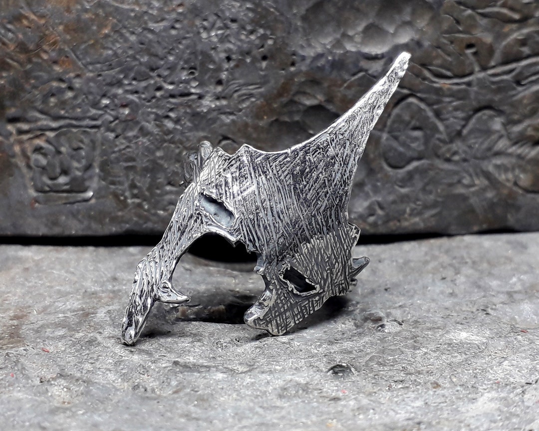 FALLEN NAZGUL Ring in Burnished Silver Handmade A48 - Etsy