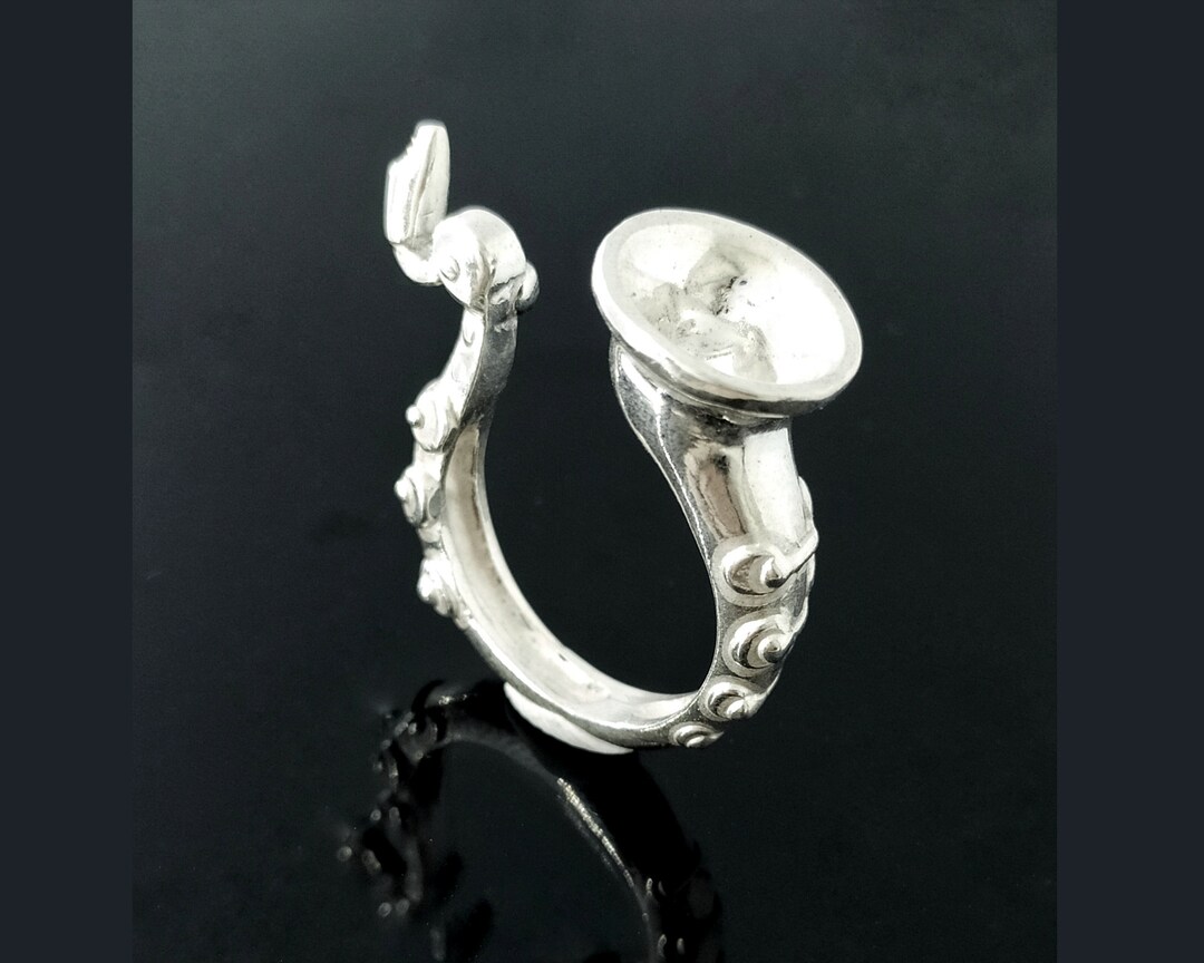 SAX Ring in 925 Silber handgefertigt - Etsy Österreich