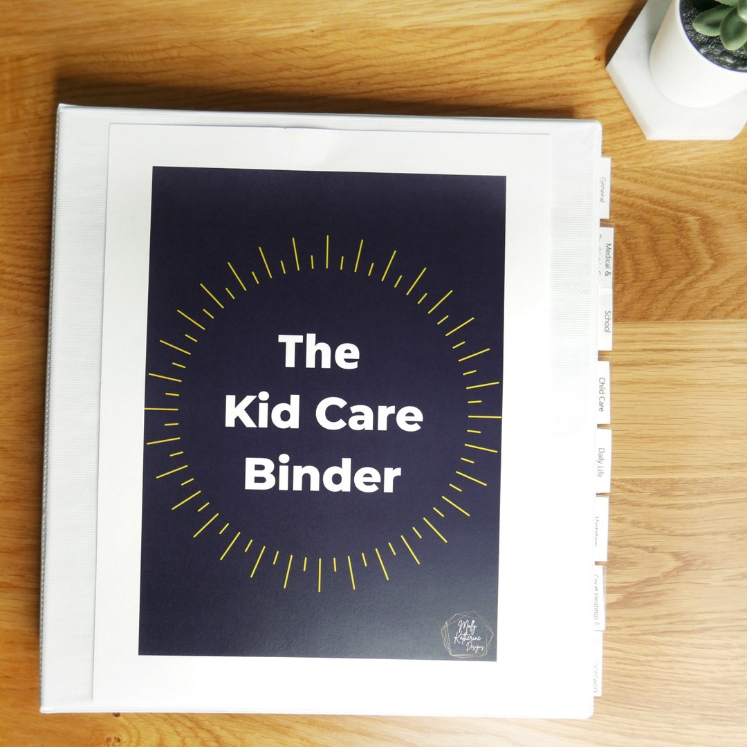 Foster Kid Care Binder - COLOR PRINTED BINDER - Etsy