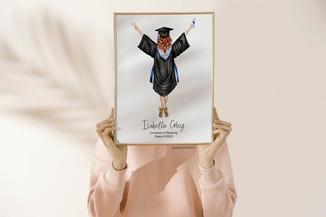Personalised Graduation Print, University Graduation Gift, Custom ...
