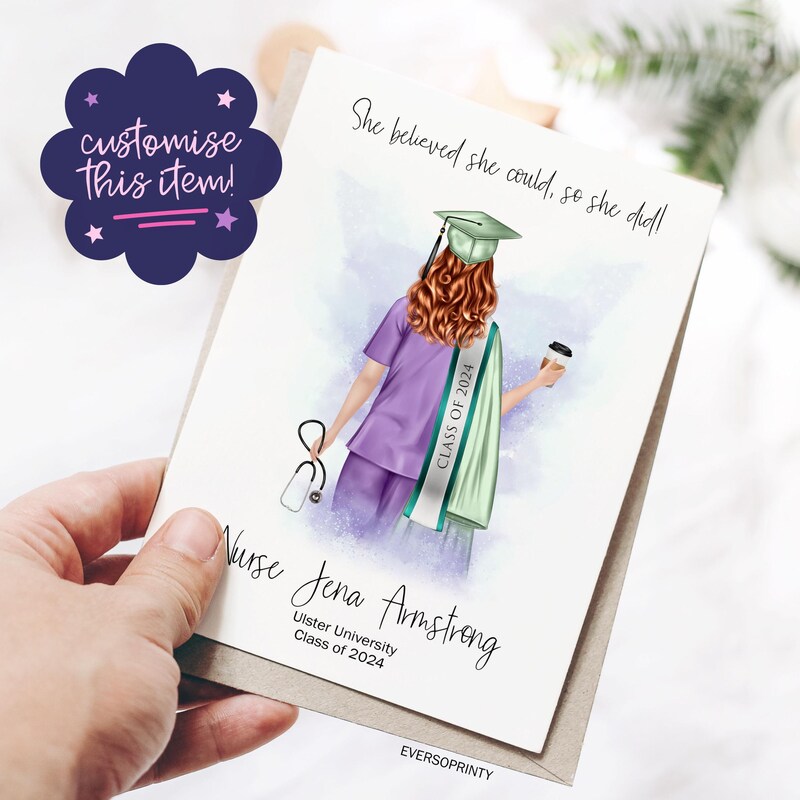 Nurse Graduation Card - Etsy