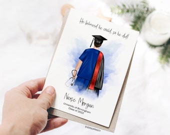 Male Nurse Graduation Card - Etsy