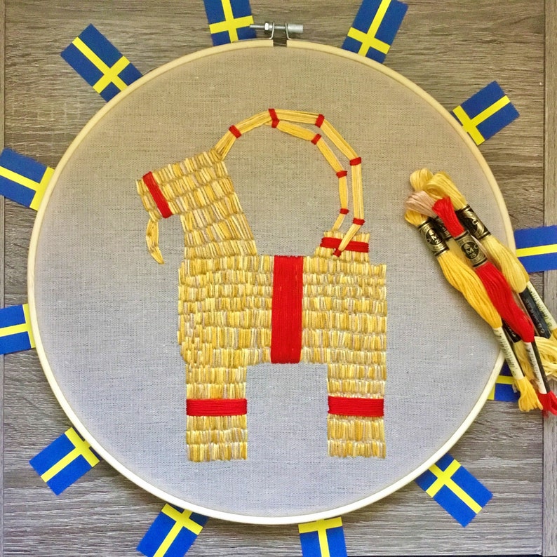 Julbock, Gavle Goat Embroidery Pattern - Etsy
