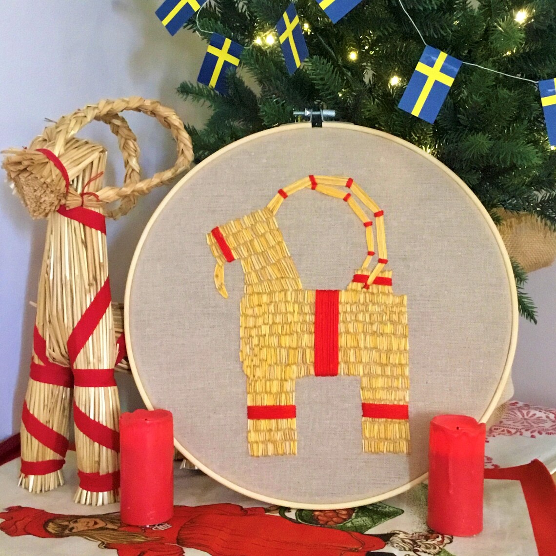 Julbock, Gavle Goat Embroidery Pattern - Etsy