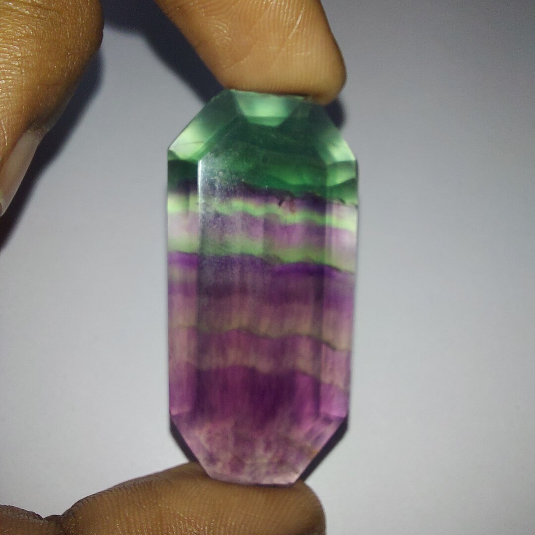 AAA Quality Multi Color Fluorite Faceted Hexagon Mirror Cuts Matched ...