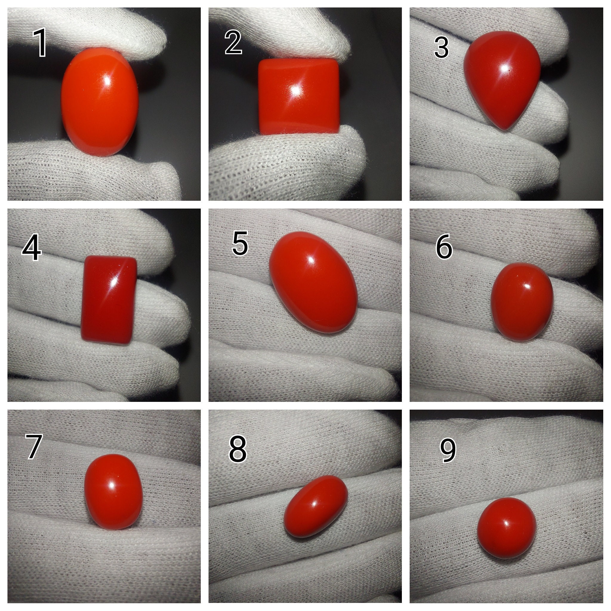 Natural Red Coral Mix Shape Gemstone, Top Quality Red Coral Stone, for ...