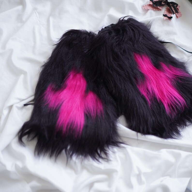 Kawaii Fluffy Leg Warmers Anime Cosplay Kigurumi Accessories Cute ...