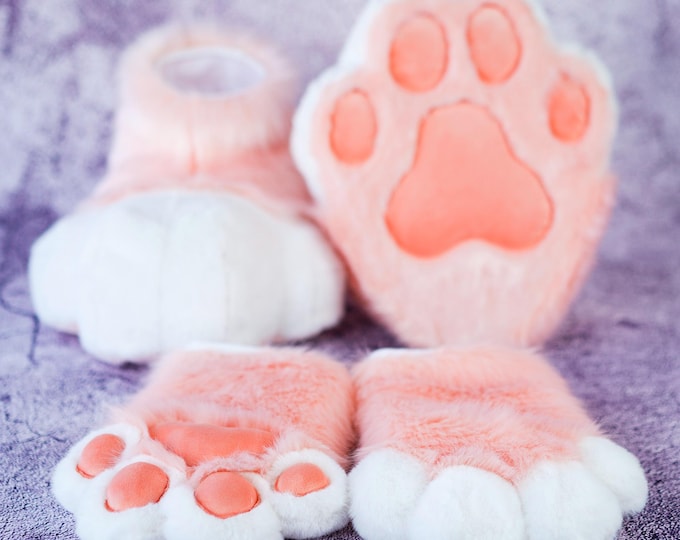Cosplay Furry Paws, Fursuit Paws Set, Furry Gloves and Shoes for Furry ...