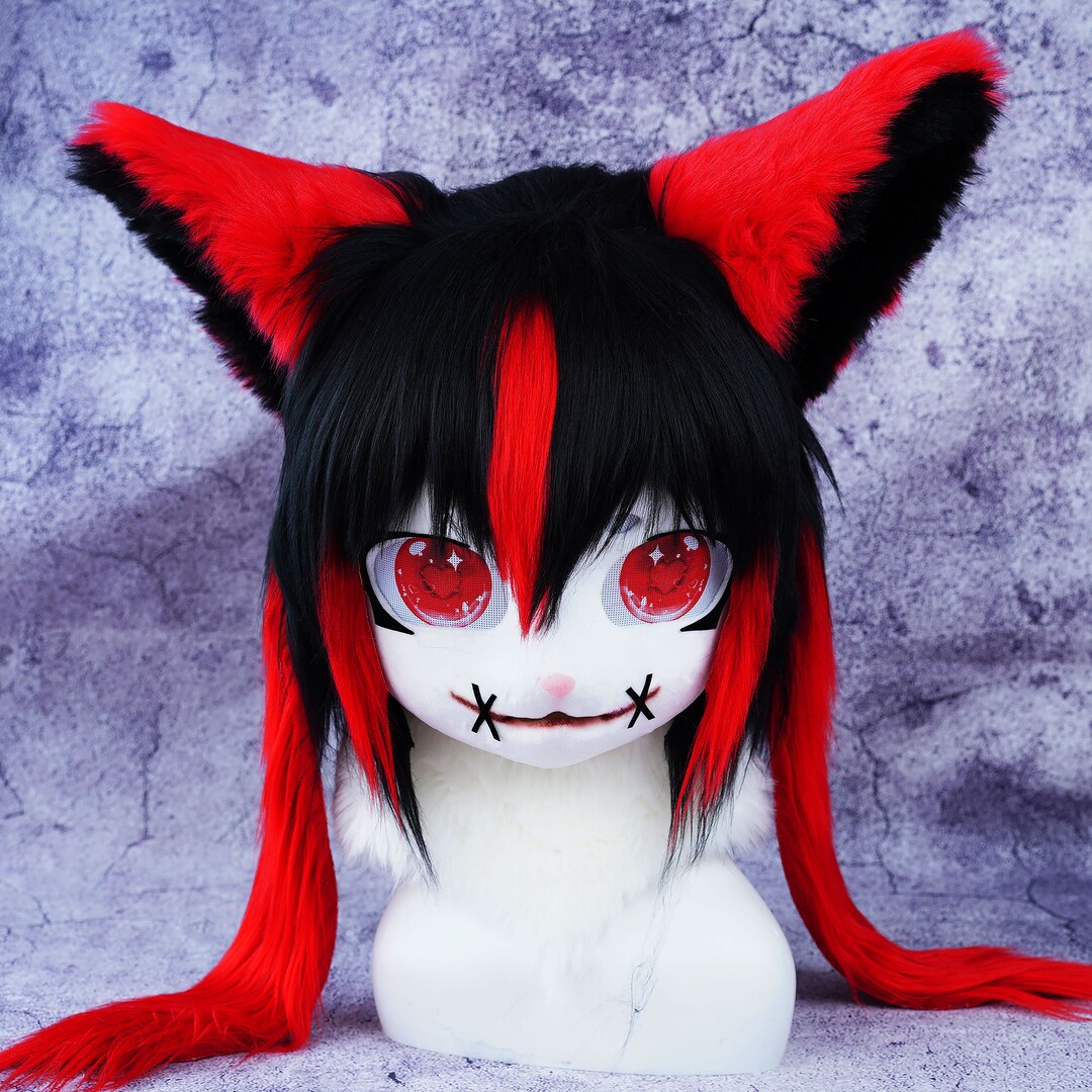 Nightmare Witch&darkness Red and Black Anime Cosplay Cute Kitty Kig ...
