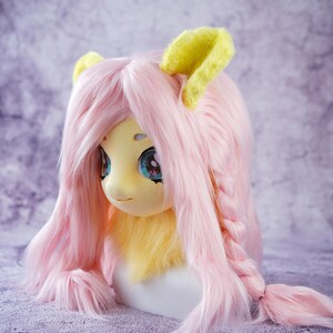Little Pony Cosplay Mask, High-quality Faux Fur Mask, MLP Furry ...