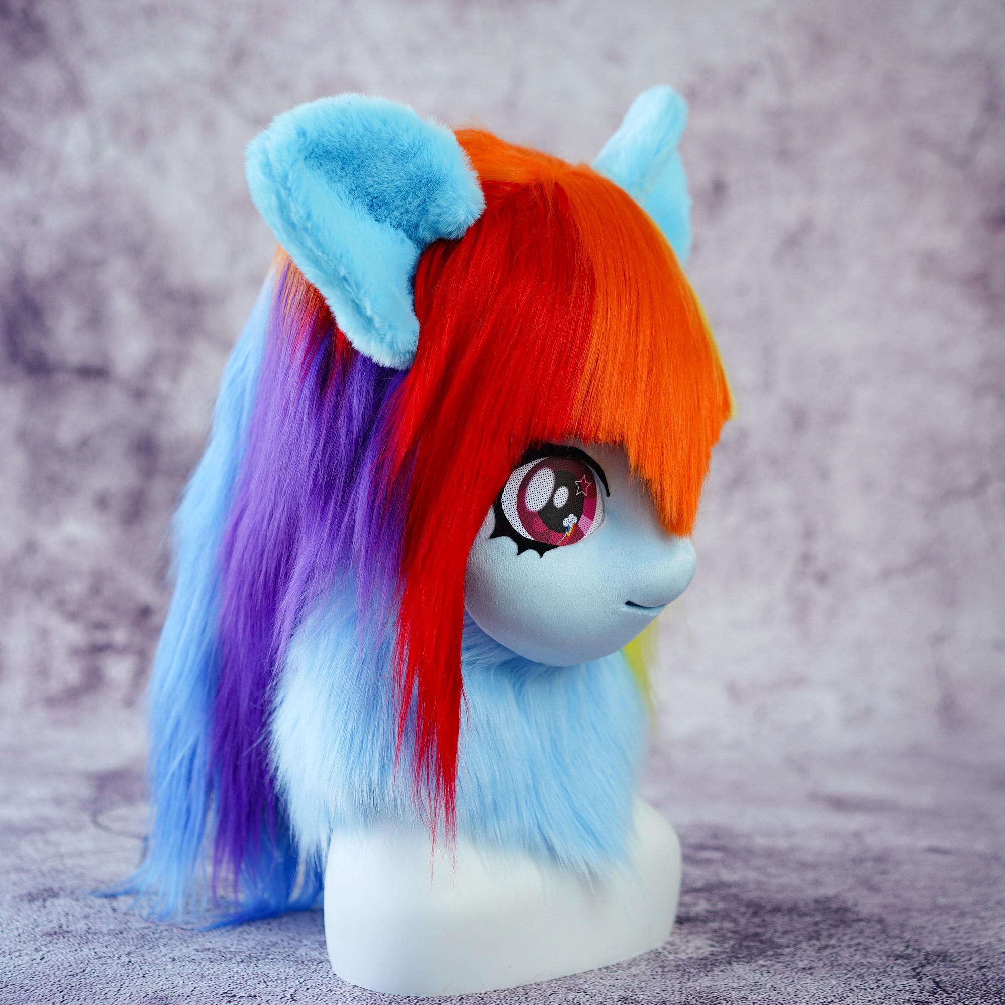 Little Pony Cosplay Mask, Halloween Fursuit Head, Seasonal Anime ...