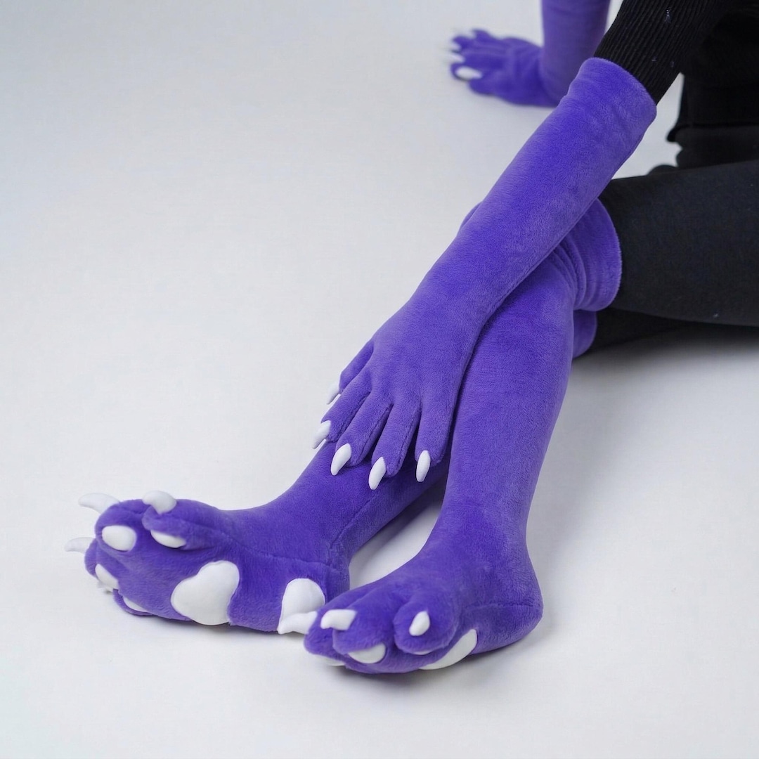 Slim Toony Paws Set, Cute Kemono Cat Wolf Handpaws, Aesthetic Furry ...