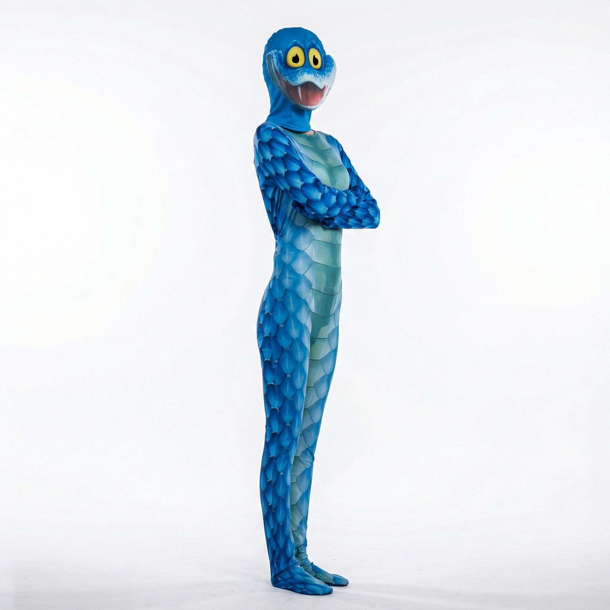 Gary the Snake Cosplay Costume With Mask, Realistic Snake Jumpsuit for ...