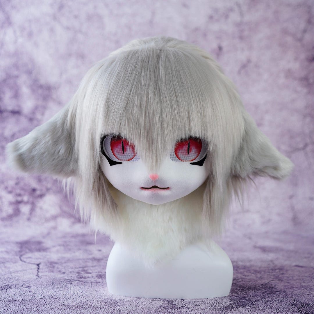 Custom Animal Fursuit Head, Handmade Furry Fandom Mask, Character ...
