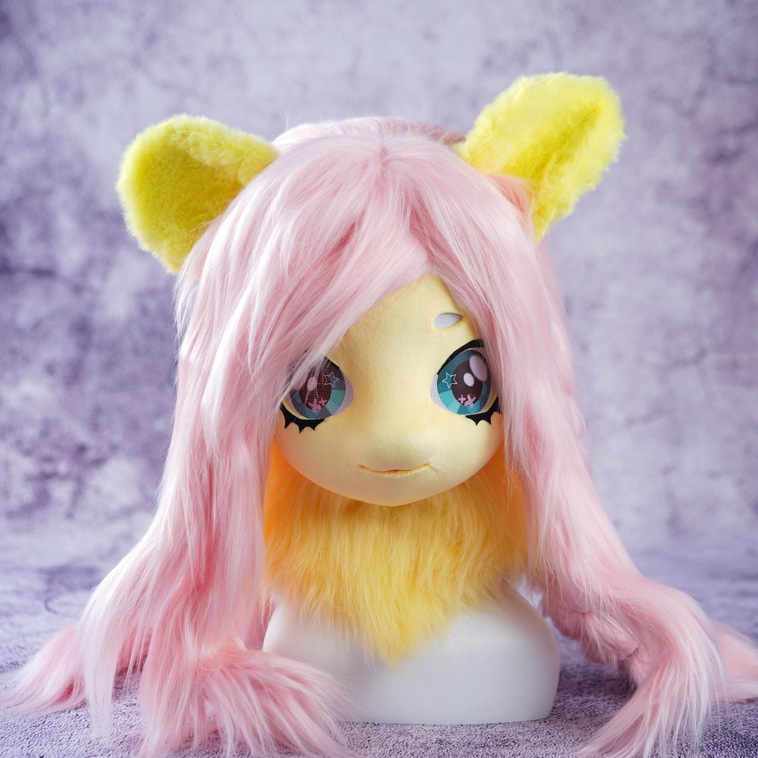 Little Pony Cosplay Mask, High-quality Faux Fur Mask, MLP Furry ...