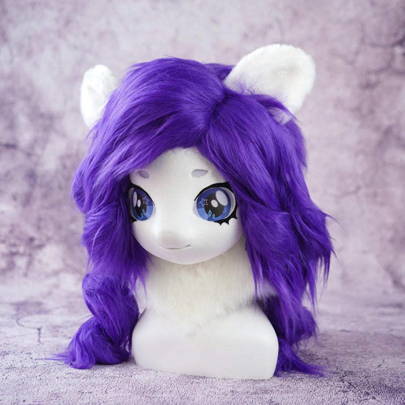 Little Pony Cosplay Mask, MLP Furusit Mask, Furry Art, Cosplay Gears ...
