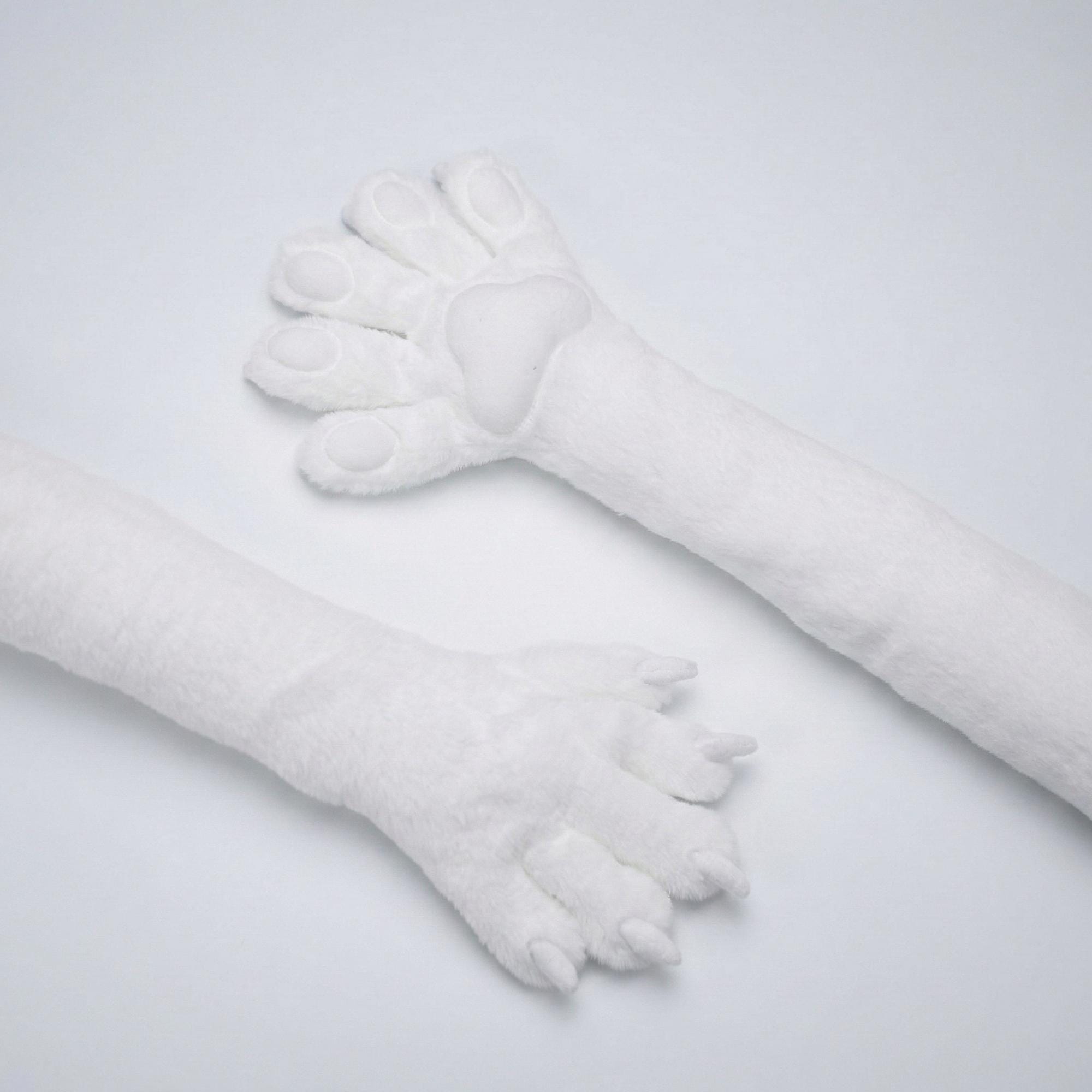 Slim Fursuit Paws | Cosplay Paw With Slimming Fit | Long Arm Faux Fur ...
