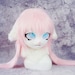 Cute Baby Pink Sheep Kig Furry Mask Head,fursuit Mask Head, Cat Kemono ...