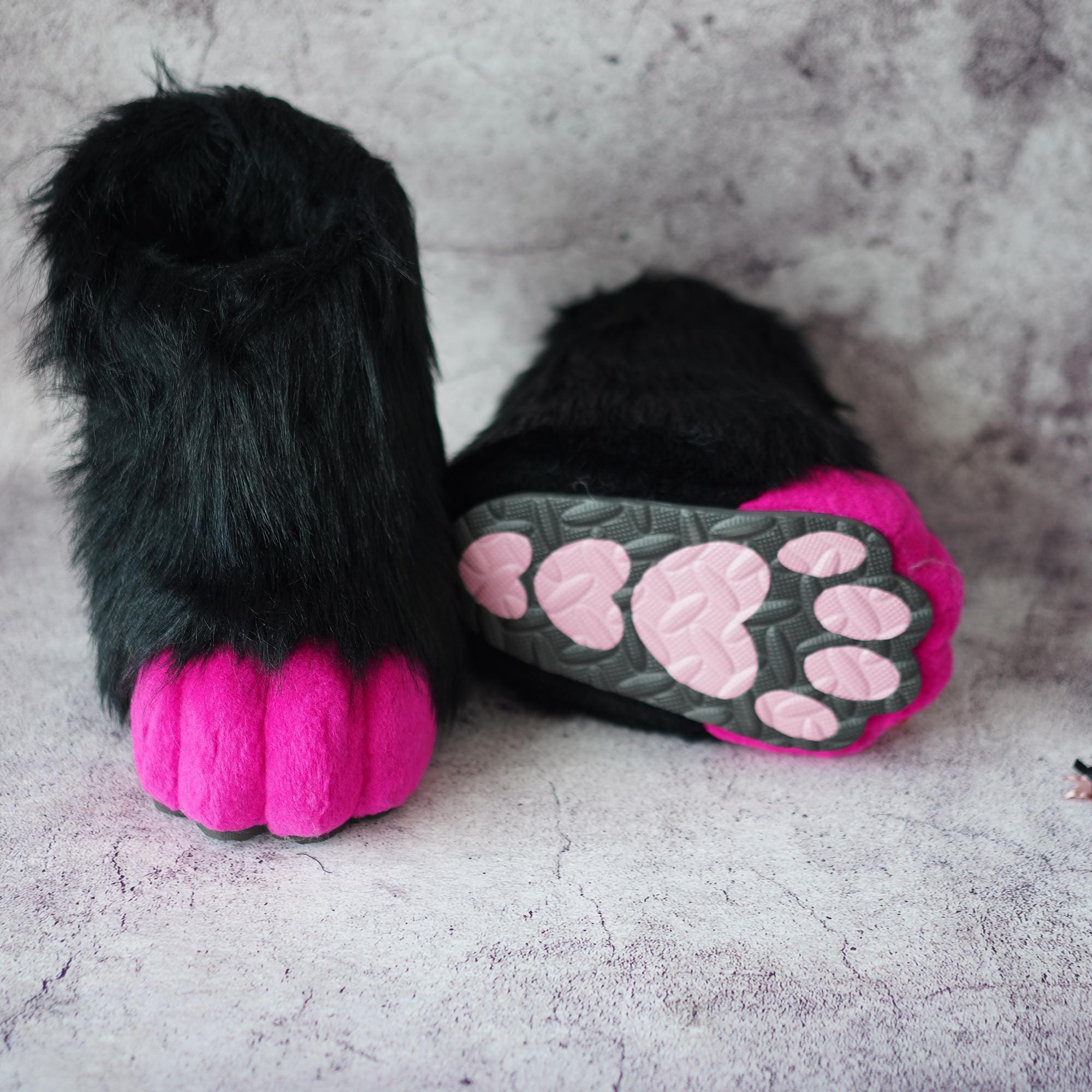 Alien Fursuit Head Mask and Feetpaws Set- Handcrafted Faux Fur Kigurumi ...