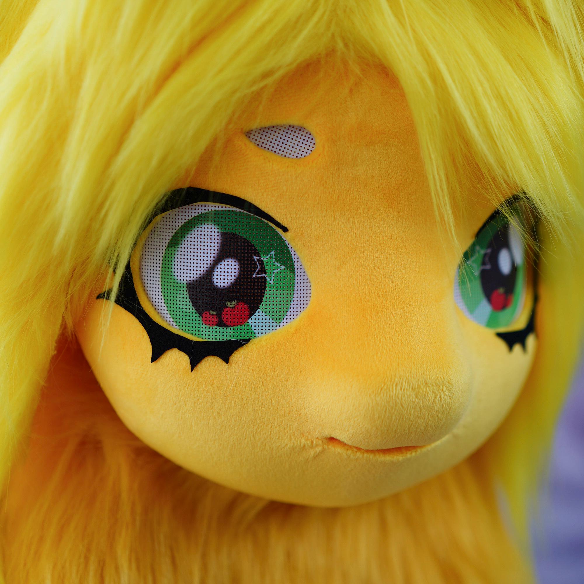 MLP Professional Fursuit Mask, Complete Character Head, Faux Fur Animal ...