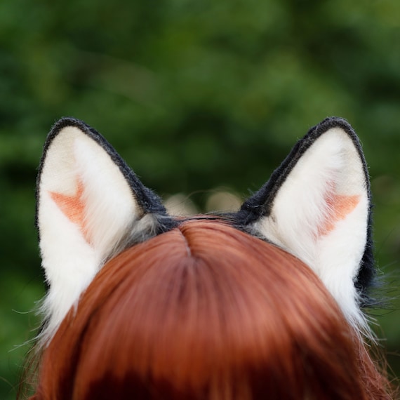 Husky Earsblack Dog Ears B022 - Etsy