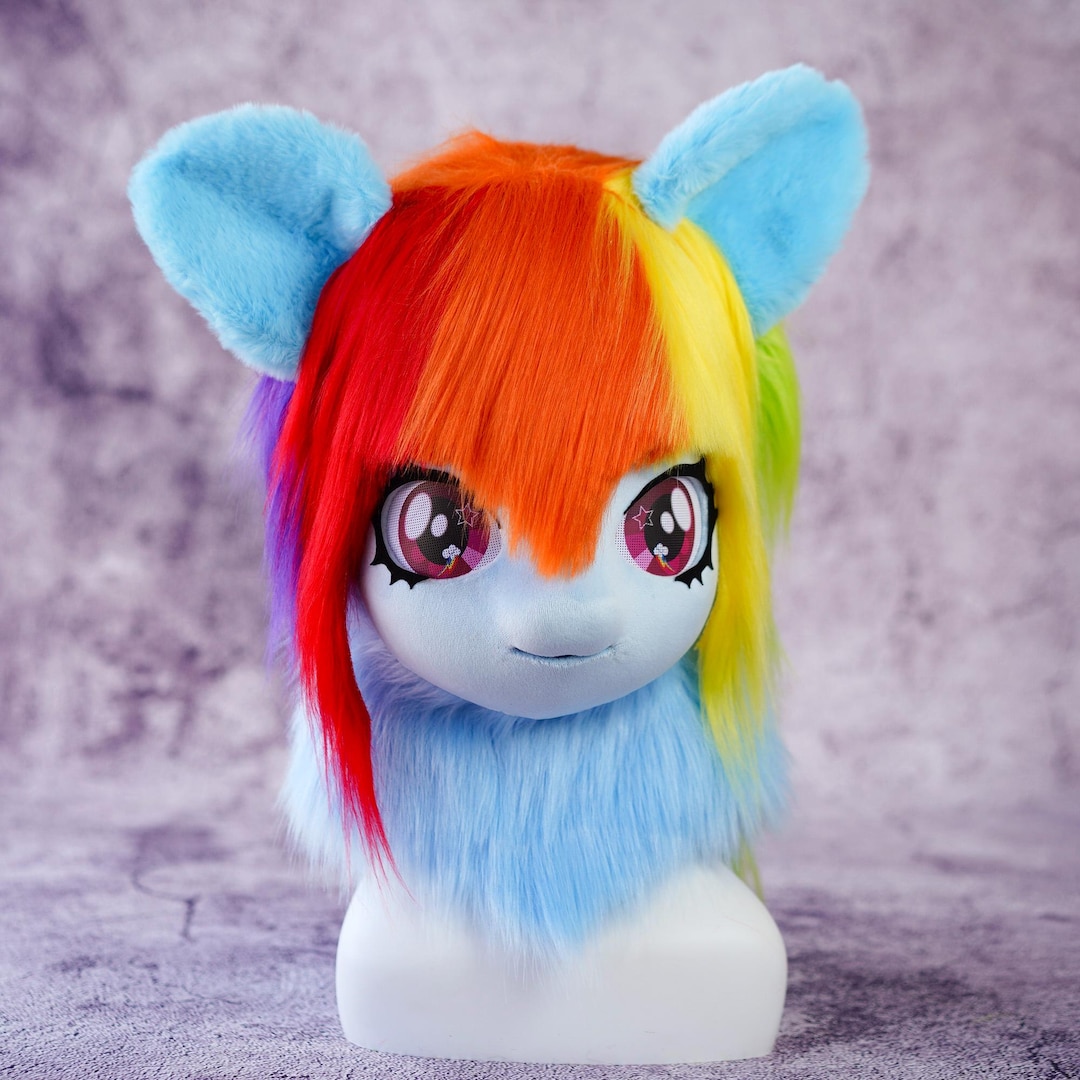 Little Pony Cosplay Mask, Halloween Fursuit Head, Seasonal Anime ...