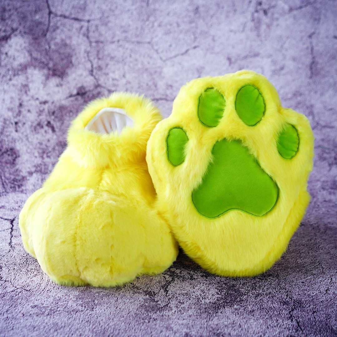 Cosplay Fursuit Feet Furry Paws Shoes, Cat Player Shoes Slippers ...