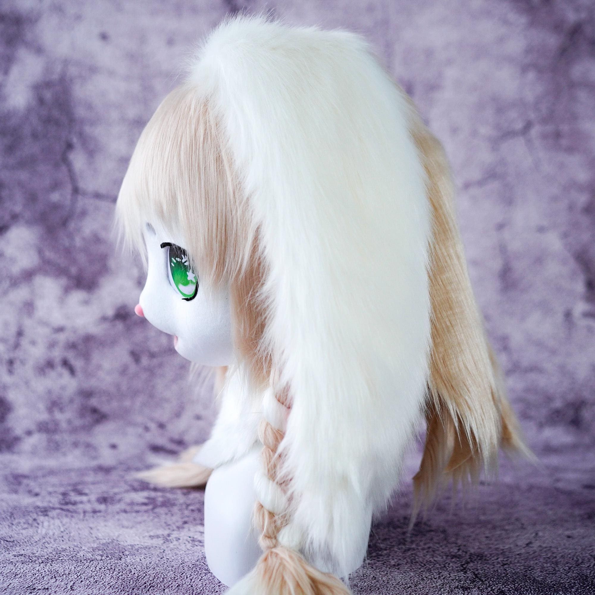 Artistic Fursuit Head, Kig Faux Fur Design, Creative Character Mask ...
