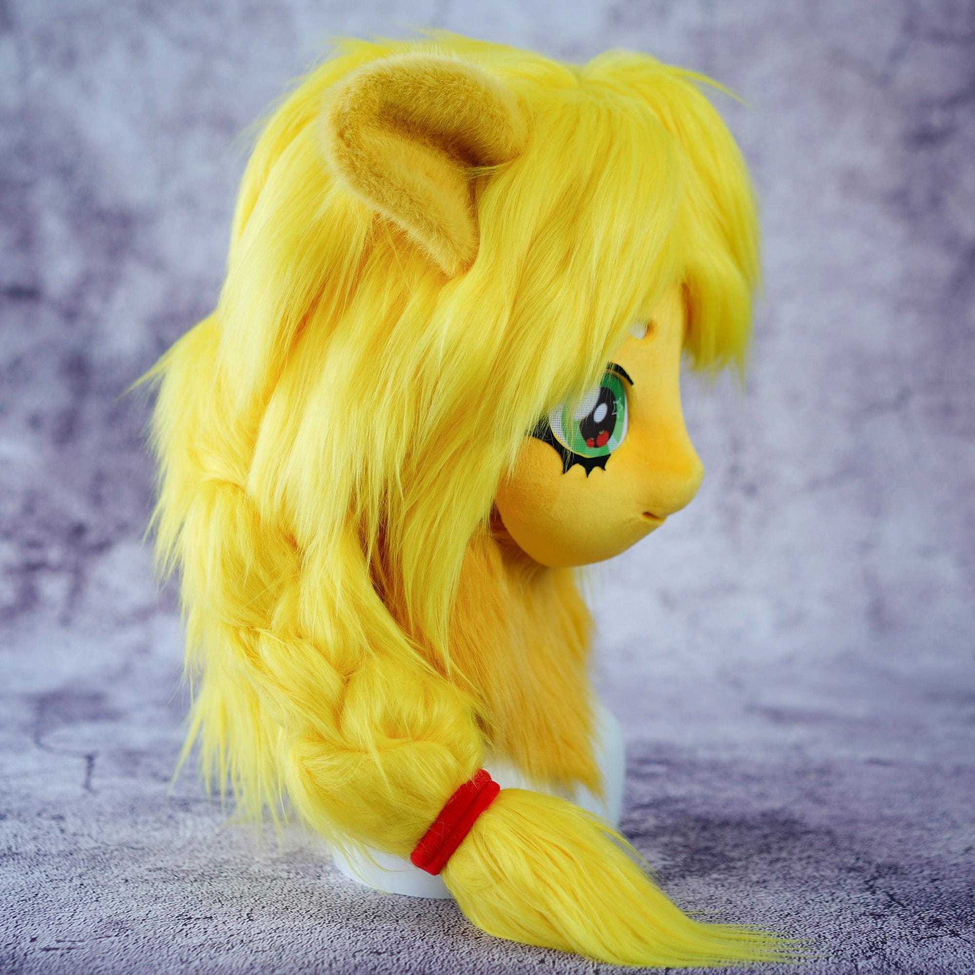 MLP Professional Fursuit Mask, Complete Character Head, Faux Fur Animal ...