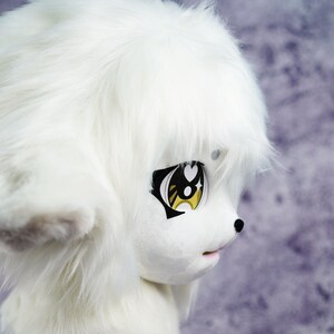 Furry Fursuit White Sheep Mask Cat Mask , Cosplay Mask Head , Beast ...