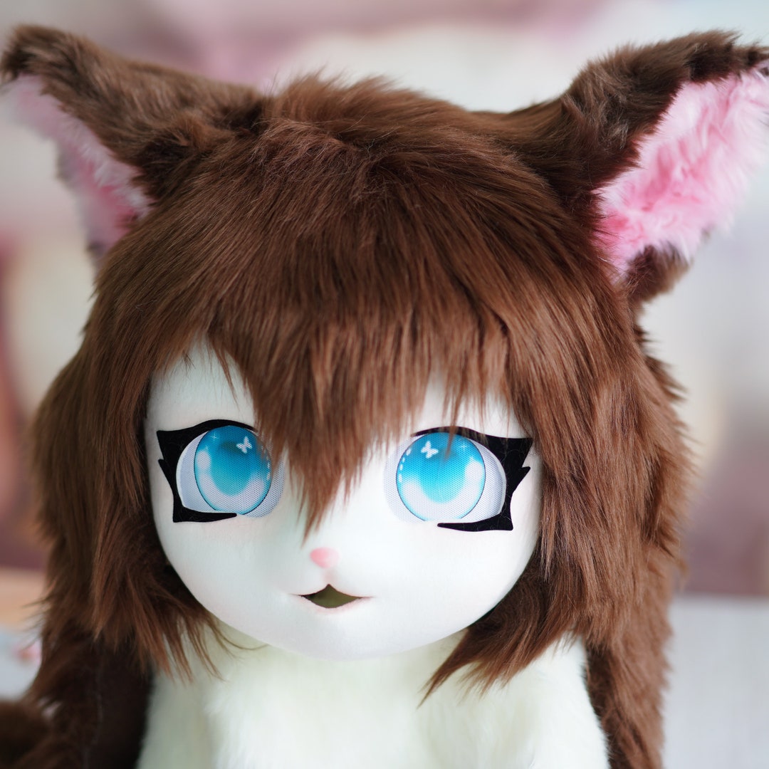 Cute Beast Head Mask Velvety Headdress Animal Head King Mask Cosplay ...