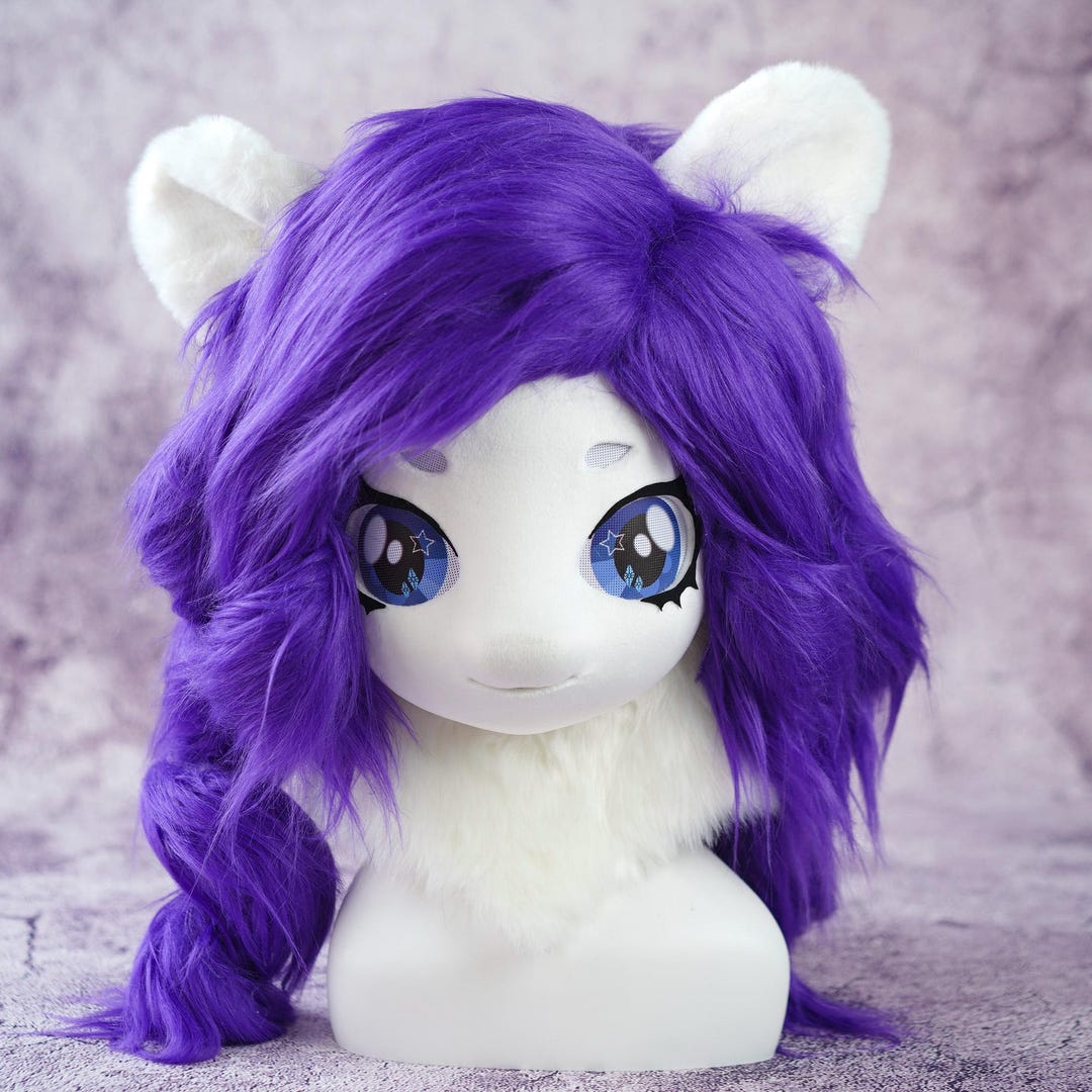 Little Pony Cosplay Mask, MLP Furusit Mask, Furry Art, Cosplay Gears ...