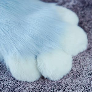Sky Blue Hand Paws Gloves for Halloween Birthday Christmas, Furry ...
