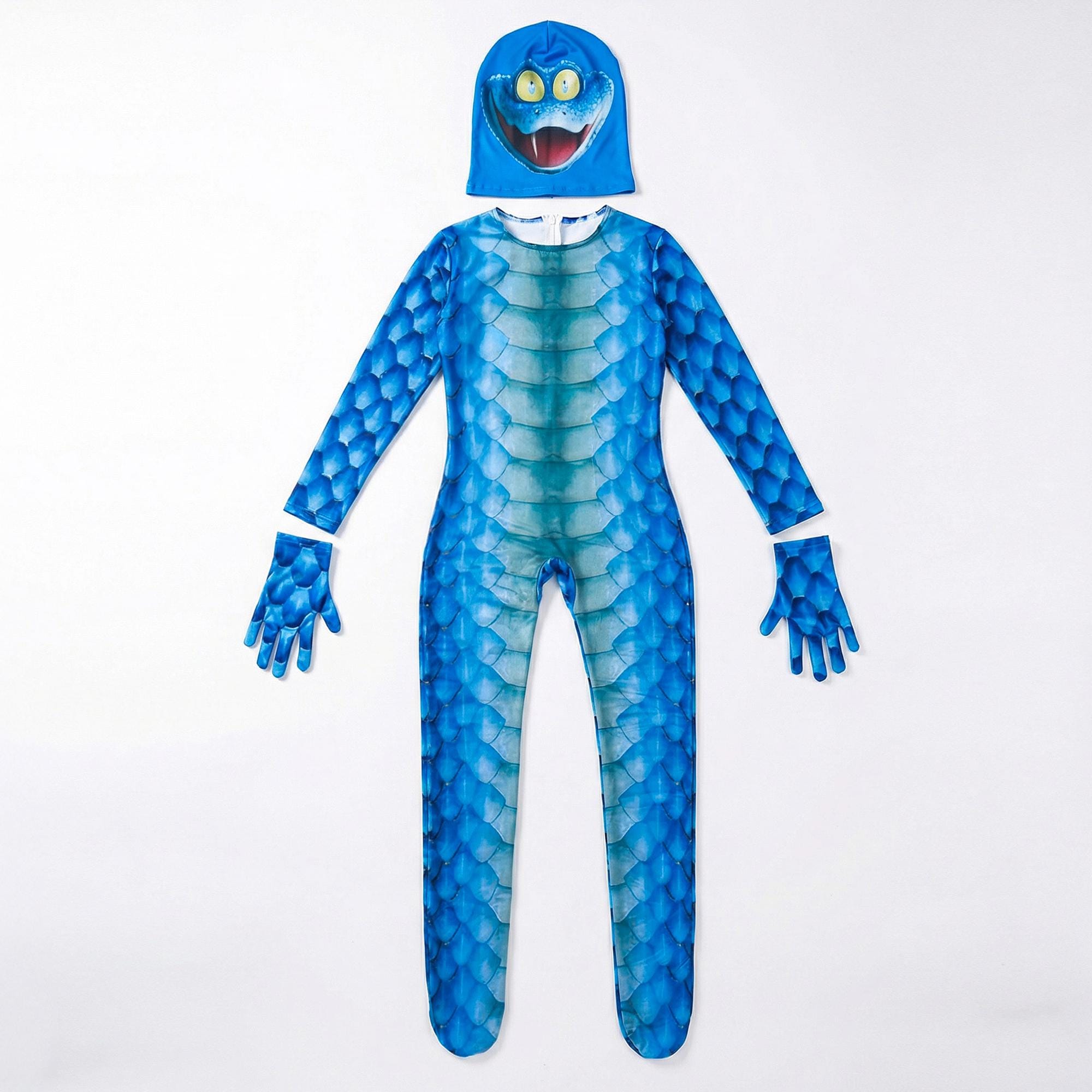 Gary the Snake Cosplay Costume With Mask, Realistic Snake Jumpsuit for ...