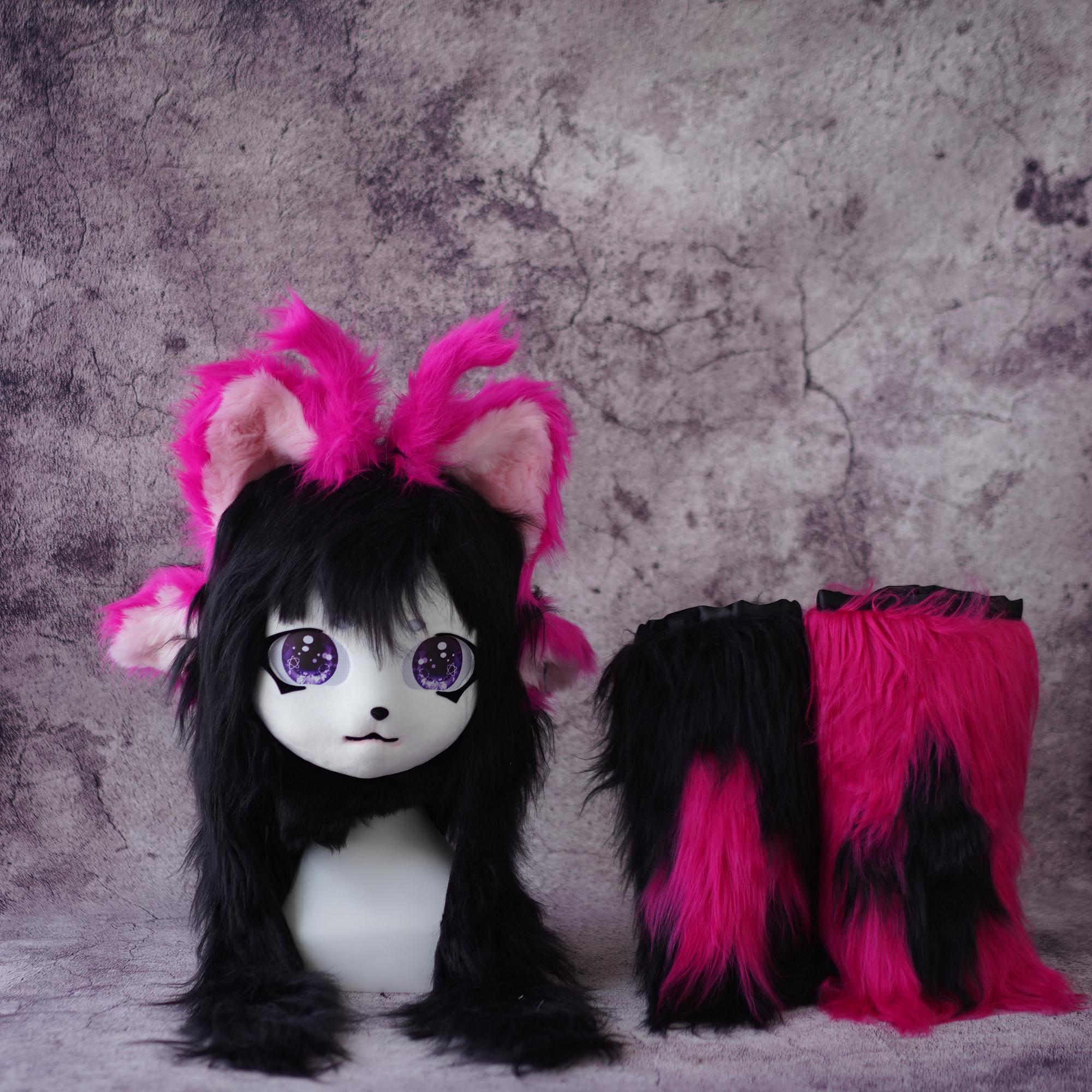 Alien Fursuit Head Mask and Leg Set- Handcrafted Faux Fur Kigurumi for ...