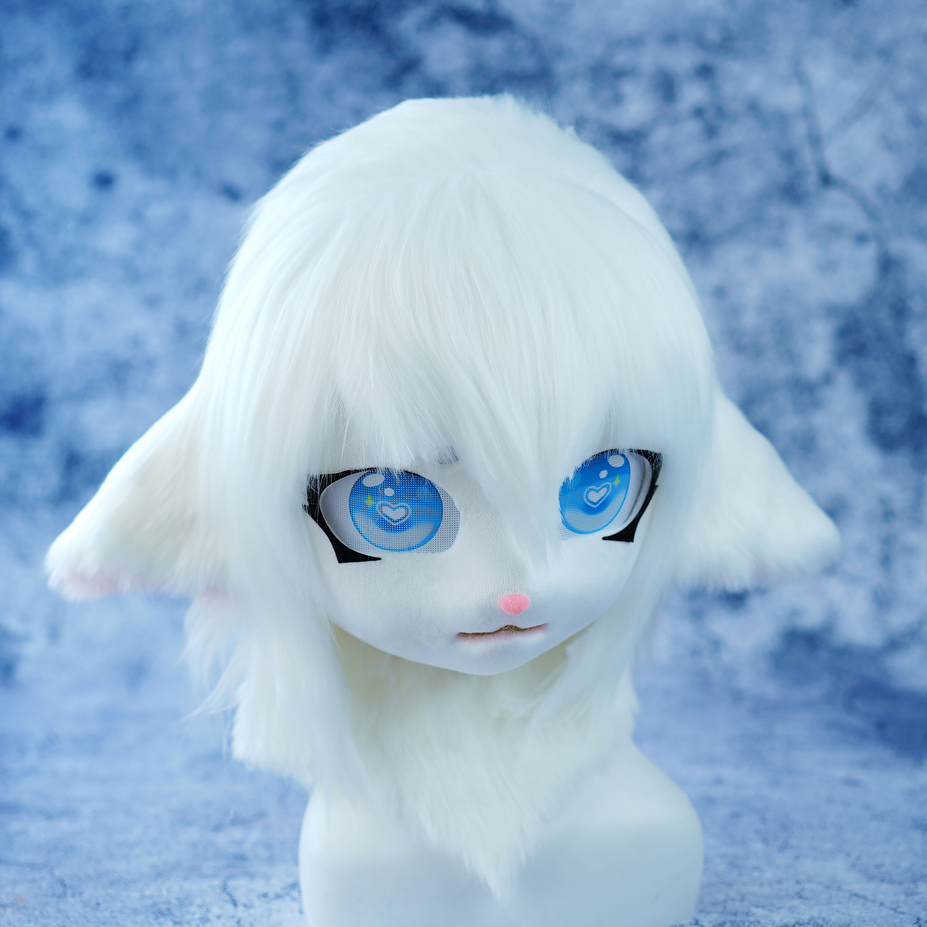 Cute White Kigurumi Sheep Mask With Flower Clip,perfect Furry Gear for ...