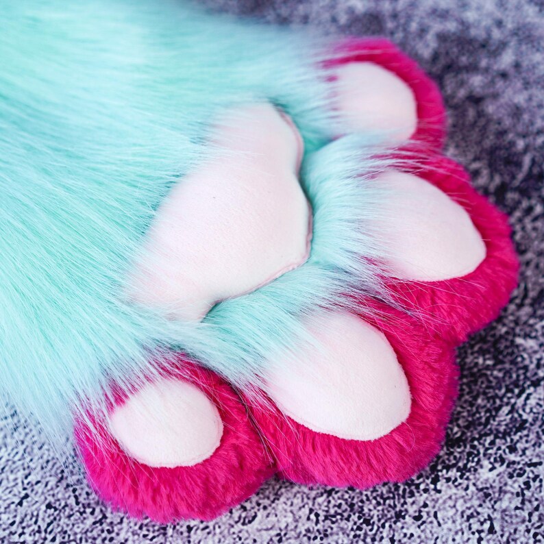 Fursuit Puffy Paws,cosplay Furry Hand, Anthro Custom Furry Art Pet Play ...