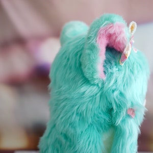 Blue Cat Mask King Cat Mask Furry Cosplay Mask Head With Blue Hair ...